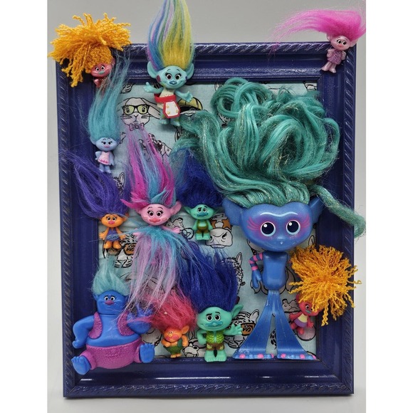 Accents | Trolls 3d Toy Pop Art Deco Recycled One Of A Kind Wall Decor ...